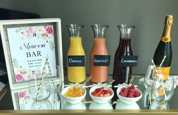 DIY Mom-osa Bar - Notes From Jo
