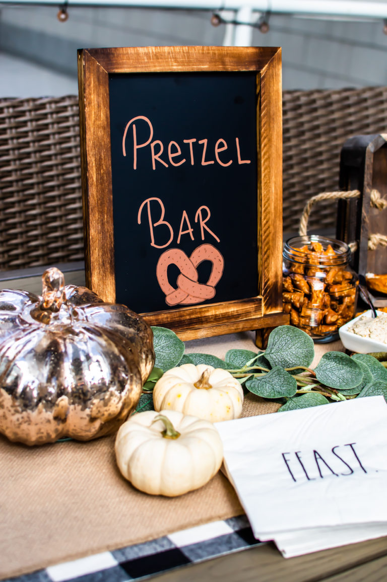 How to Make a Pretzel Bar Stand - Notes From Jo